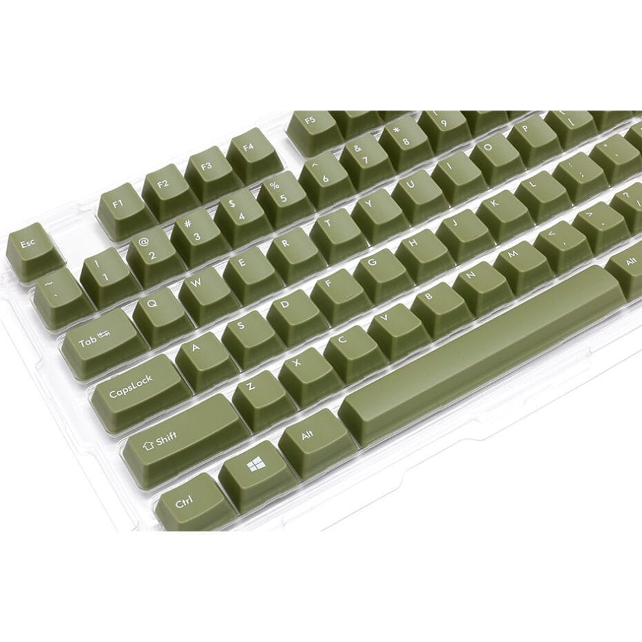 Filco Majestouch Keycap Set 104 Keys, US ASCII Olive Green (includes ...