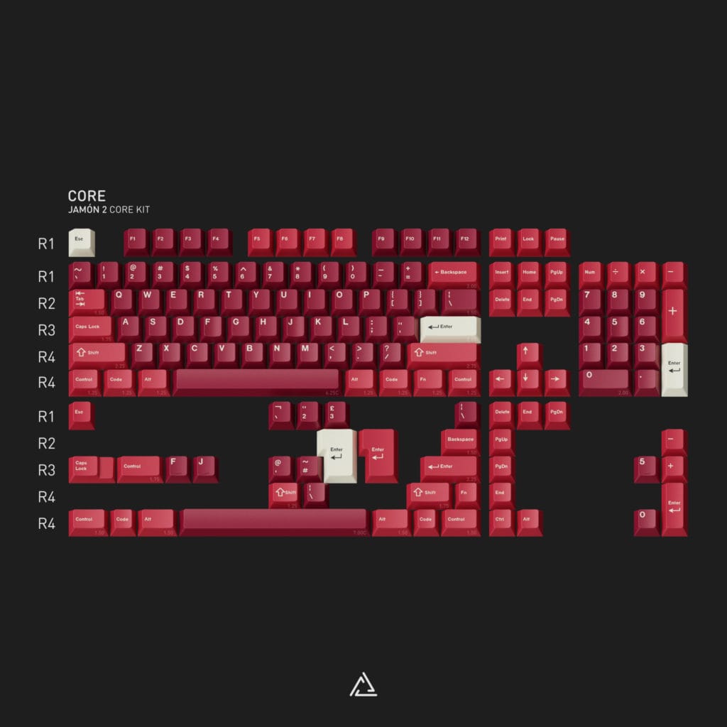 GMK Jamon 2 Keycap Set [In-stock extras] [Only Macro Kit] – StacksKB