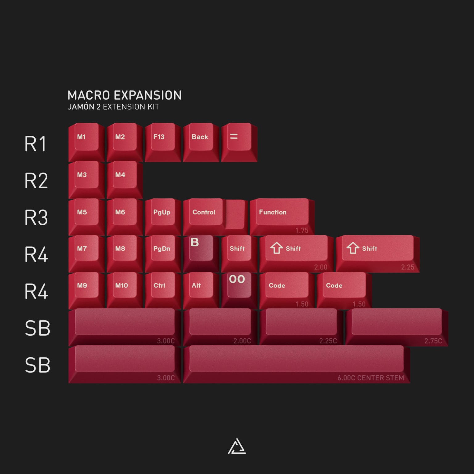 GMK Jamon 2 Keycap Set [In-stock extras] [Only Macro Kit] - StacksKB