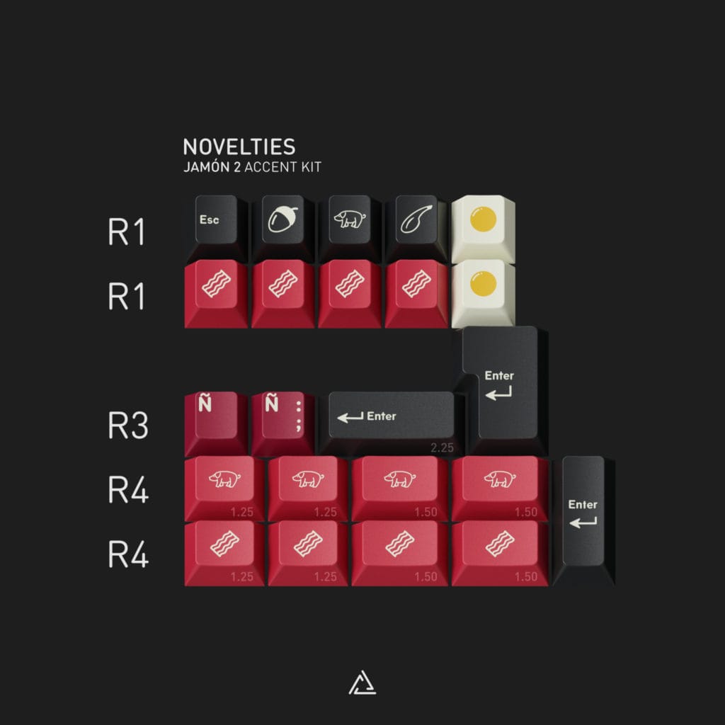 GMK Jamon 2 Keycap Set [In-stock extras] [Only Macro Kit] - StacksKB