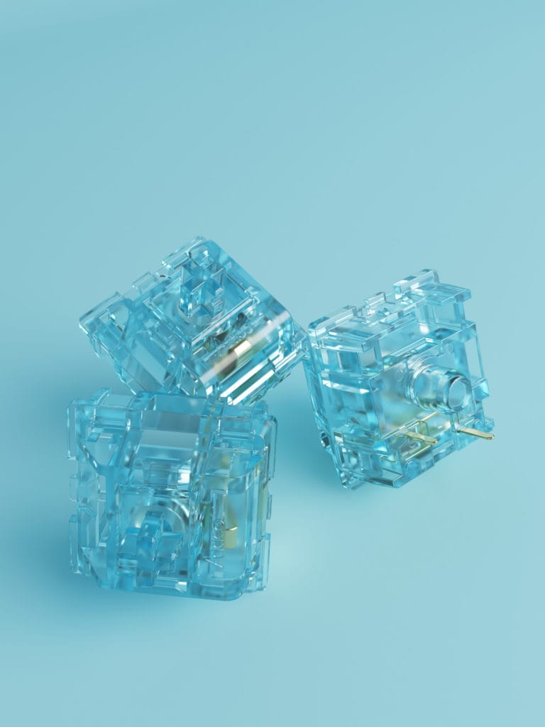 Akko CS Crystal Blue Switch (Pack of 45) - StacksKB