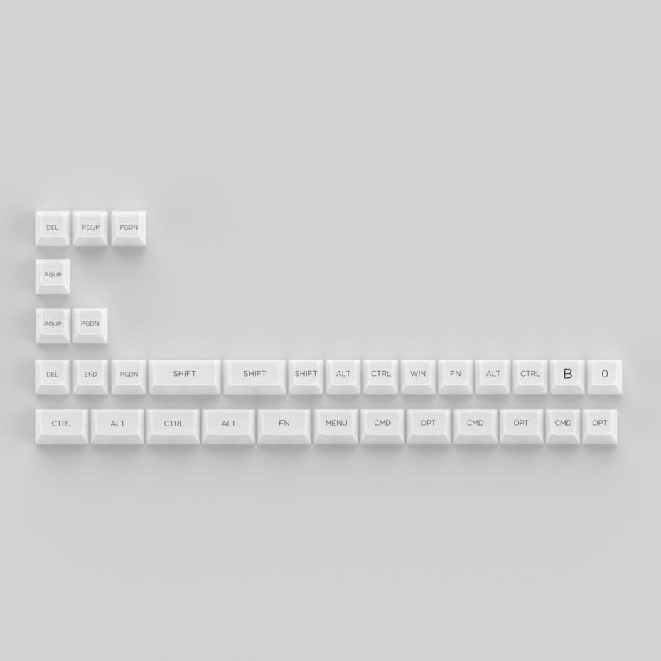 Akko Clear White Keycap Set v2 (ASA Profile) - StacksKB