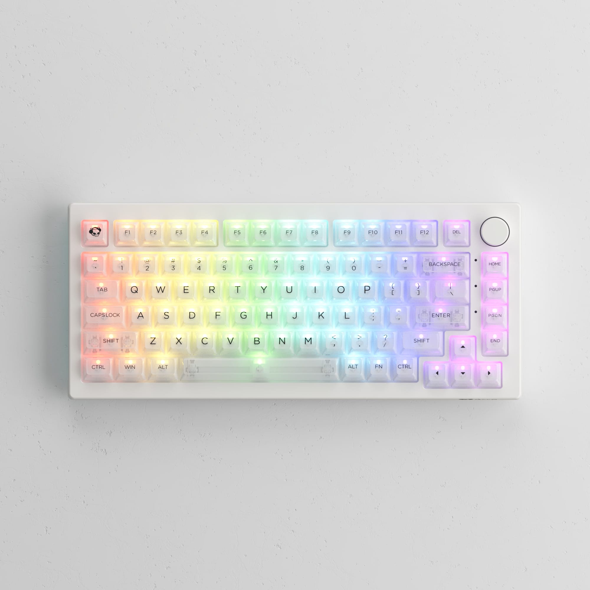 Akko Clear White Keycap Set v2 (ASA Profile) - StacksKB