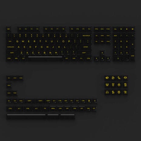 Akko Clear Black Keycap Set v2 (ASA Profile) - StacksKB