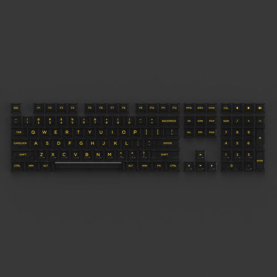 Akko Clear Black Keycap Set v2 (ASA Profile) - StacksKB