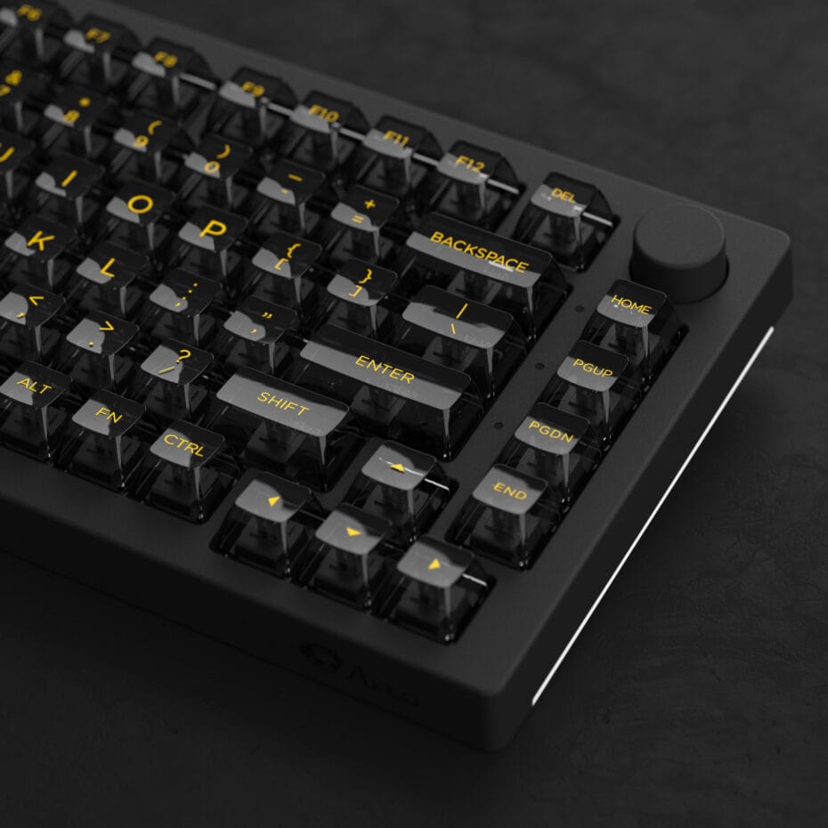 Akko Clear Black Keycap Set v2 (ASA Profile) – StacksKB