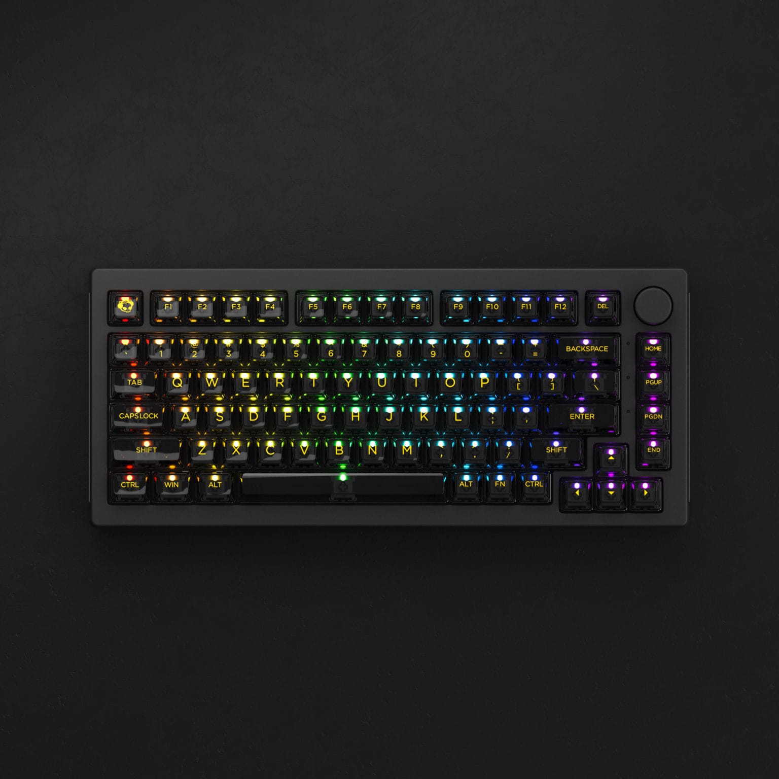 Akko Clear Black Keycap Set v2 (ASA Profile) – StacksKB