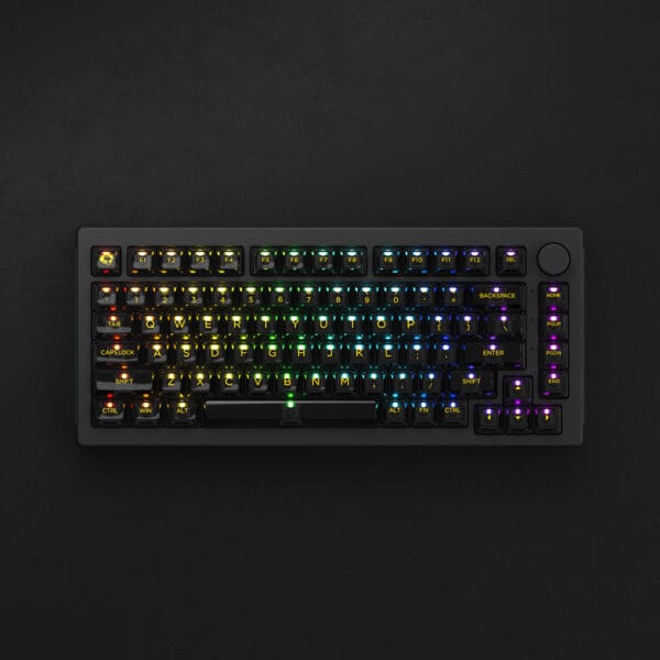 Akko Clear Black Keycap Set v2 (ASA Profile) - StacksKB