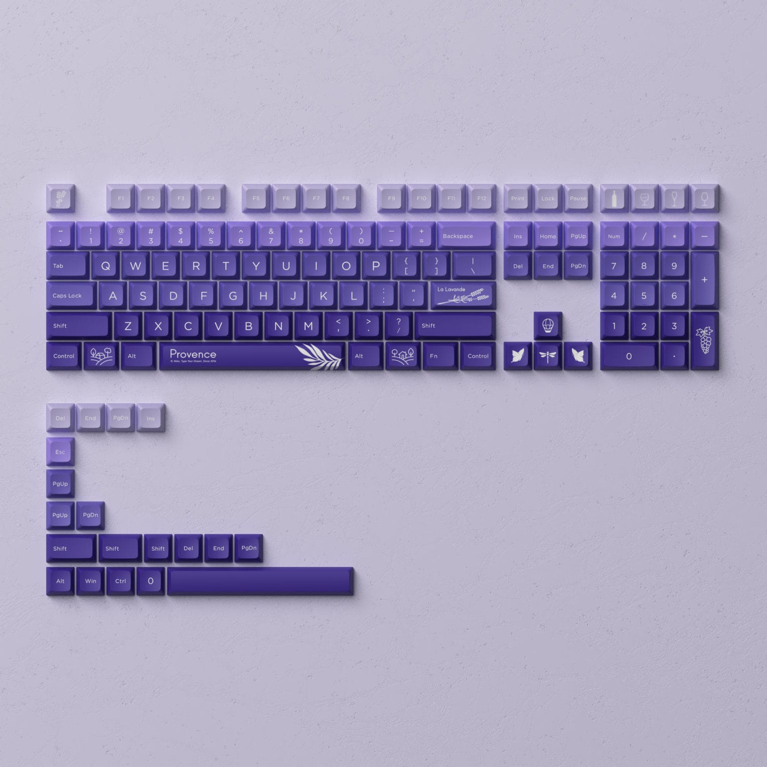 Akko Provence Keycap Set JDA Profile - StacksKB