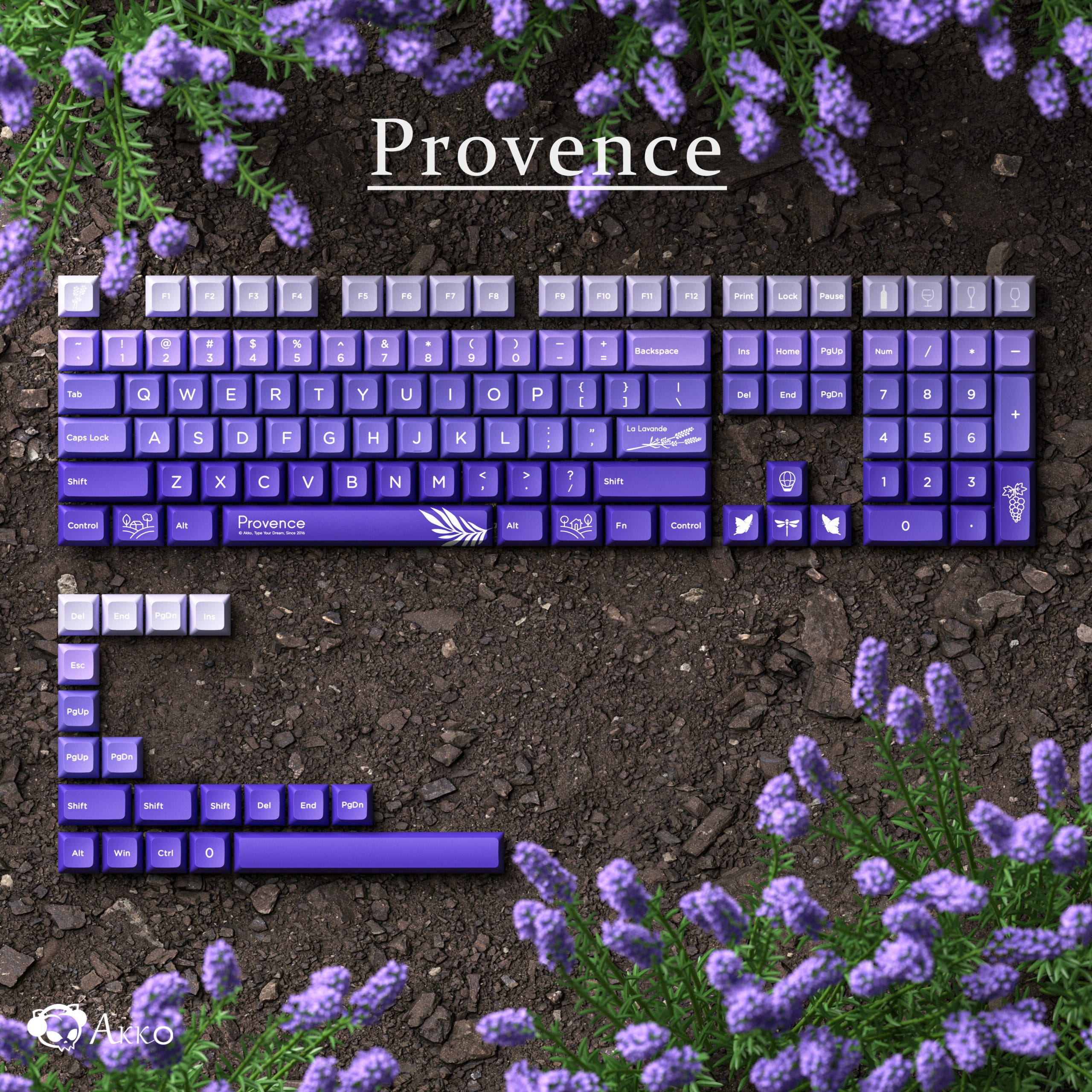 Akko Provence Keycap Set JDA Profile – StacksKB