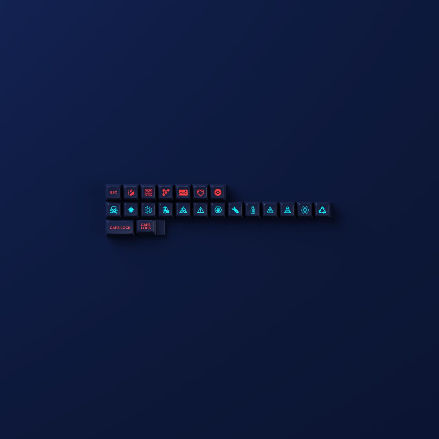 Akko Starry Sky (Starry Night) Keycap Set (OSA Profile) - StacksKB