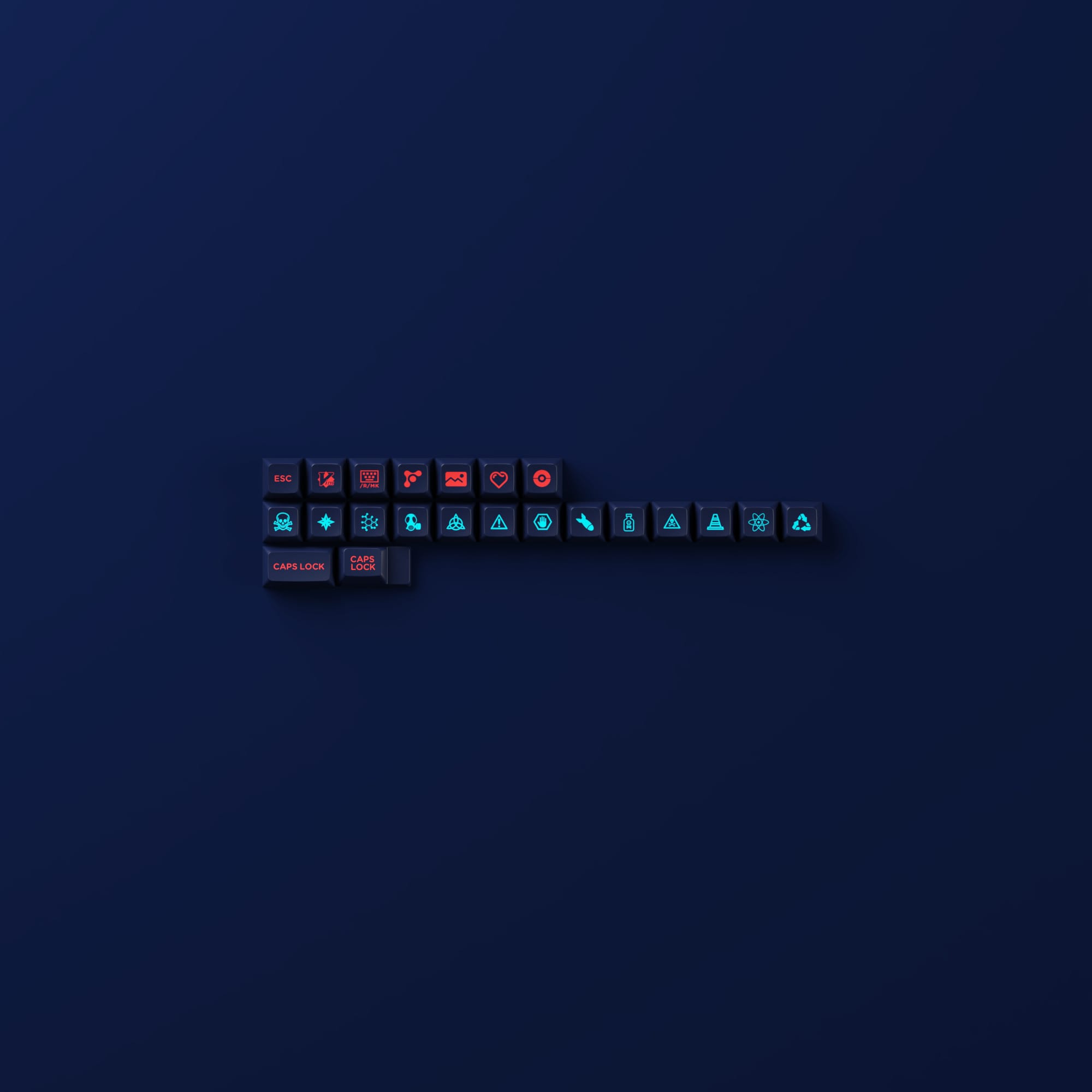 Akko Starry Sky (Starry Night) Keycap Set (OSA Profile) - StacksKB