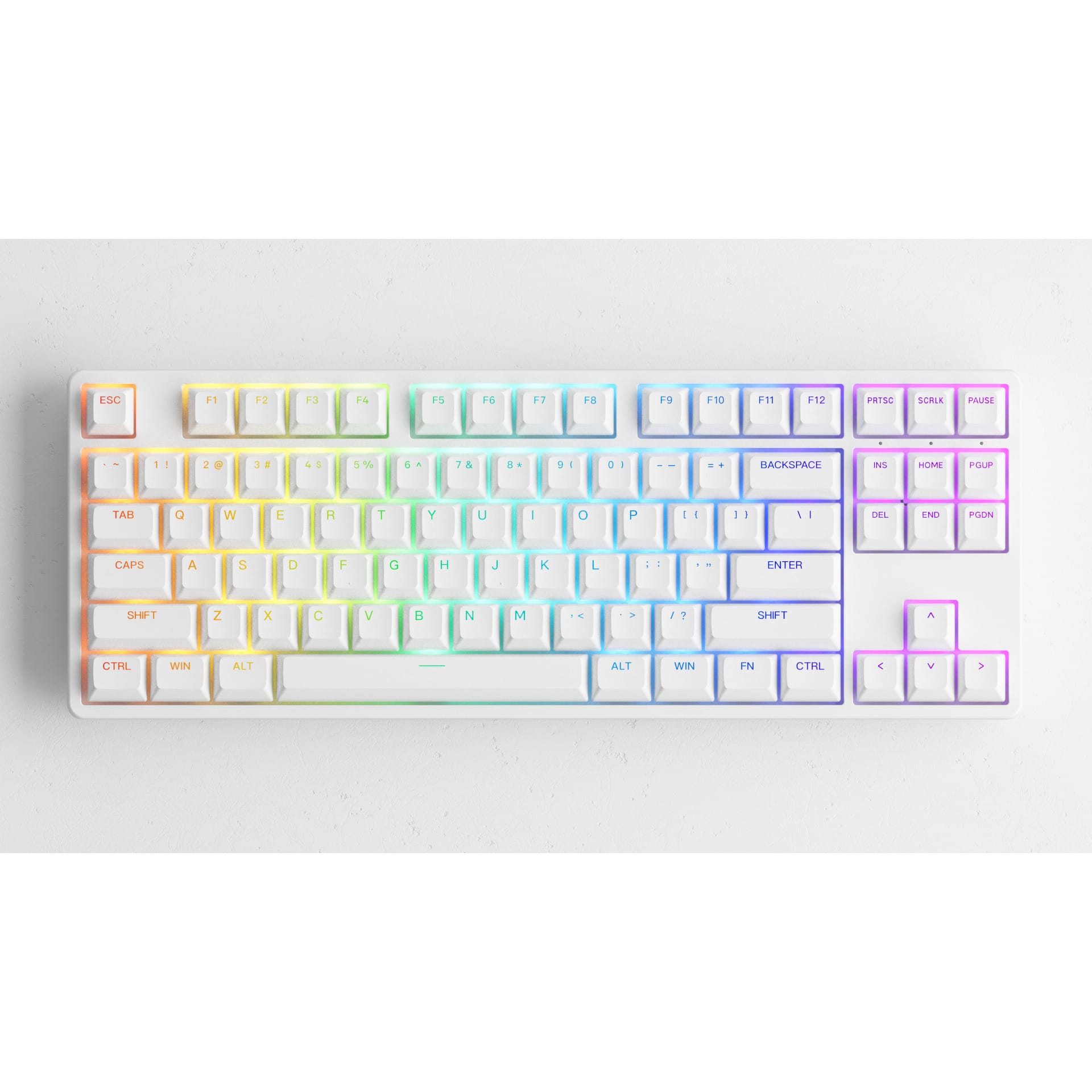 Akko 5087S Shinethrough (White) - StacksKB