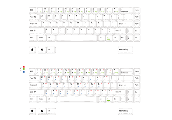 VTK KBT:Re 68 Key 65% Compact Keyboard - StacksKB