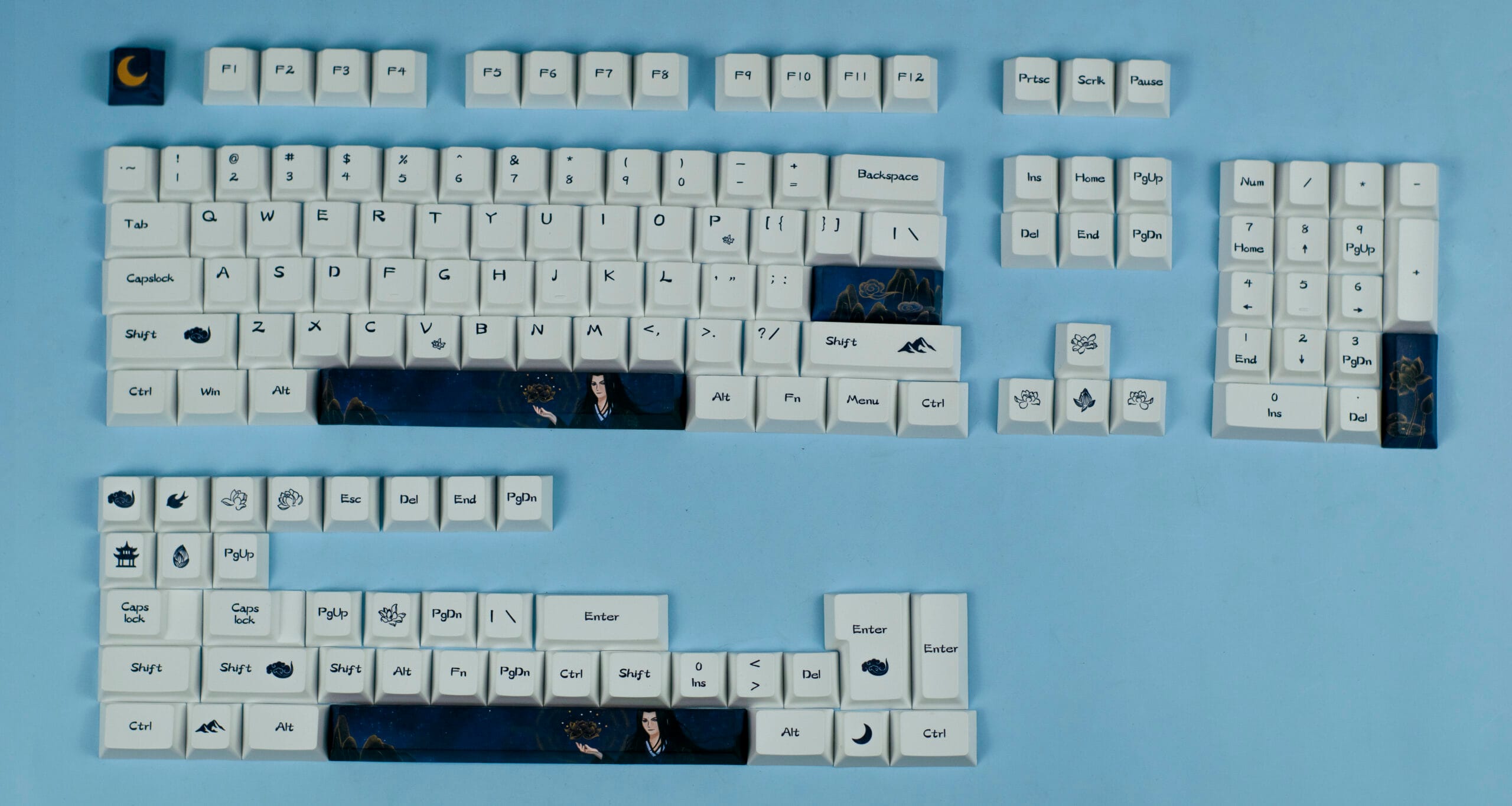 Aflion Wild Goose Cherry Profile PBT Keycaps - StacksKB