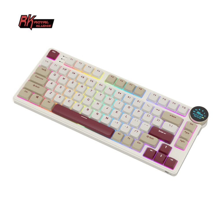 Royal Kludge RK N80 75% Low Profile Wireless Keyboard – StacksKB
