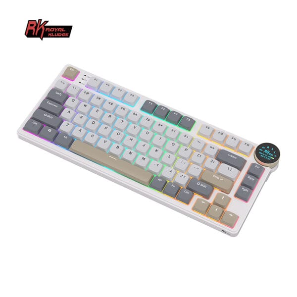 Royal Kludge RK N80 75% Low Profile Wireless Keyboard – StacksKB
