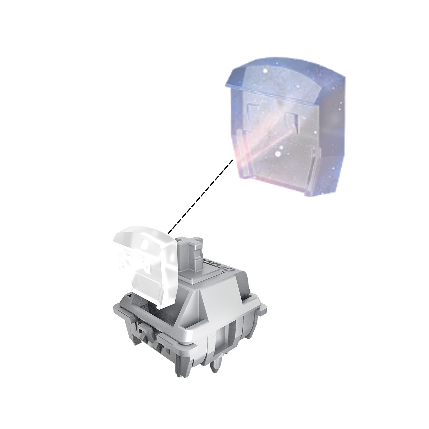 Gateron Smoothie Silver Linear Switch (Pack of 10) - StacksKB
