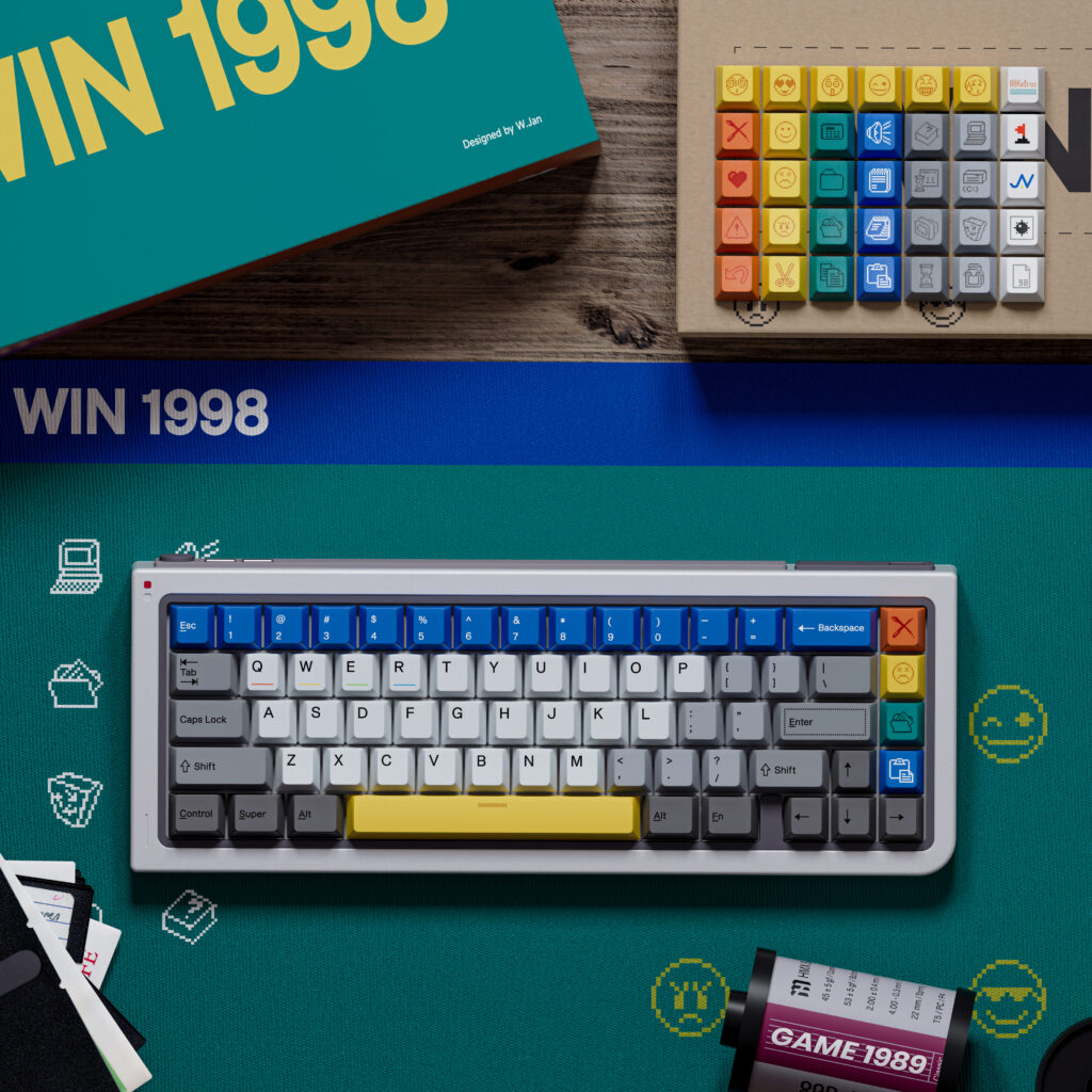 80Retros x Click Win 1998 Cherry Profile Keycap Set (245-Key) - StacksKB